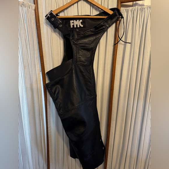 First Mfg Co / FMC | Other | Fmc First Mfg Co Leather Motorcycle Chaps ...